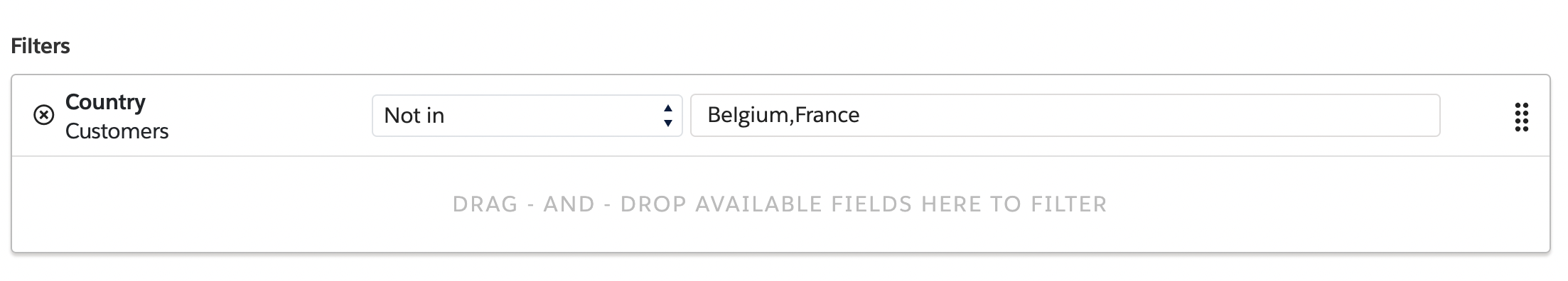 Does Not In Filter Exclude Empty Values Deselect